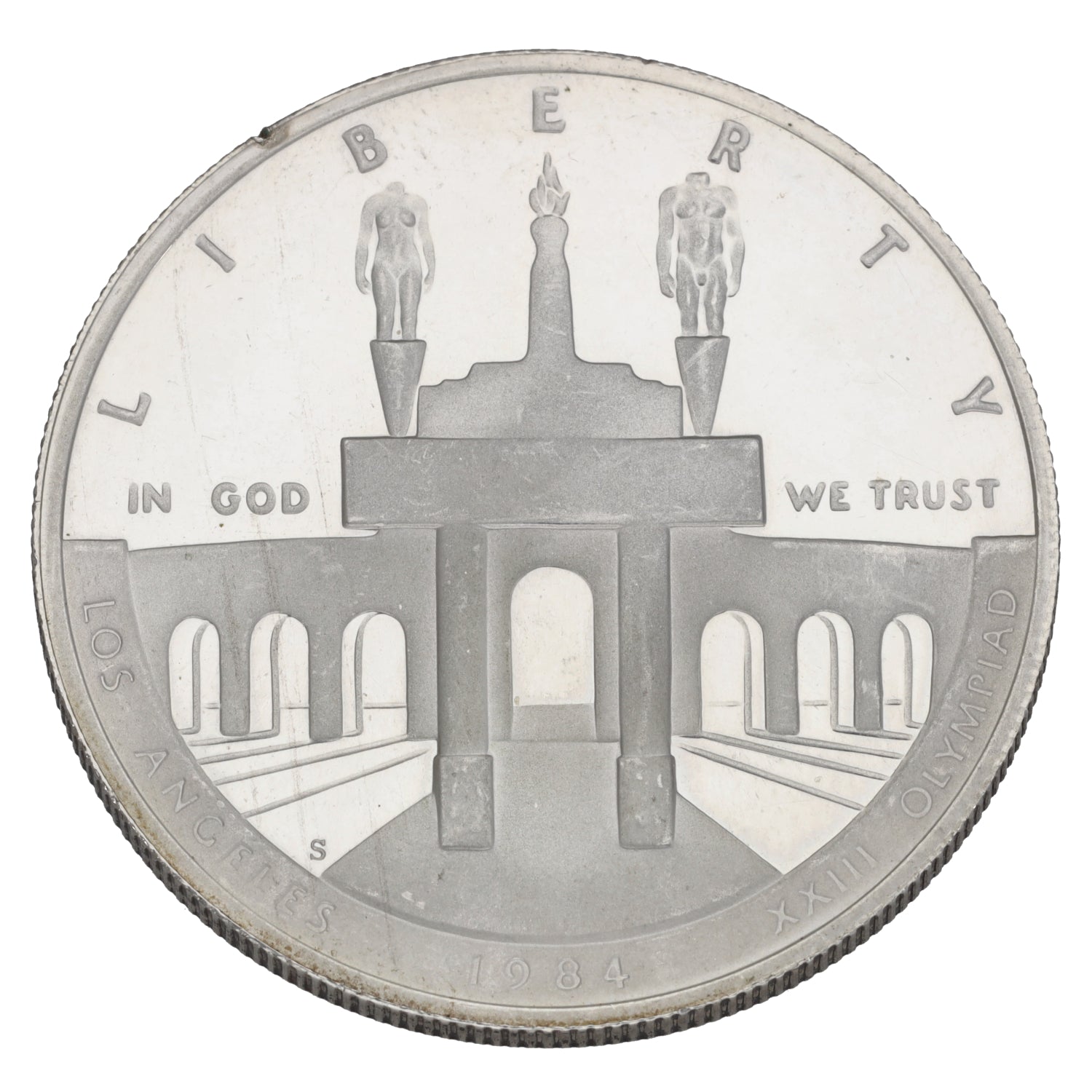 Sterling Silver USA Eagle 1 Dollar Coin 1984 H T sterling-silver-usa-eagle-1-dollar-coin-1984-h-t