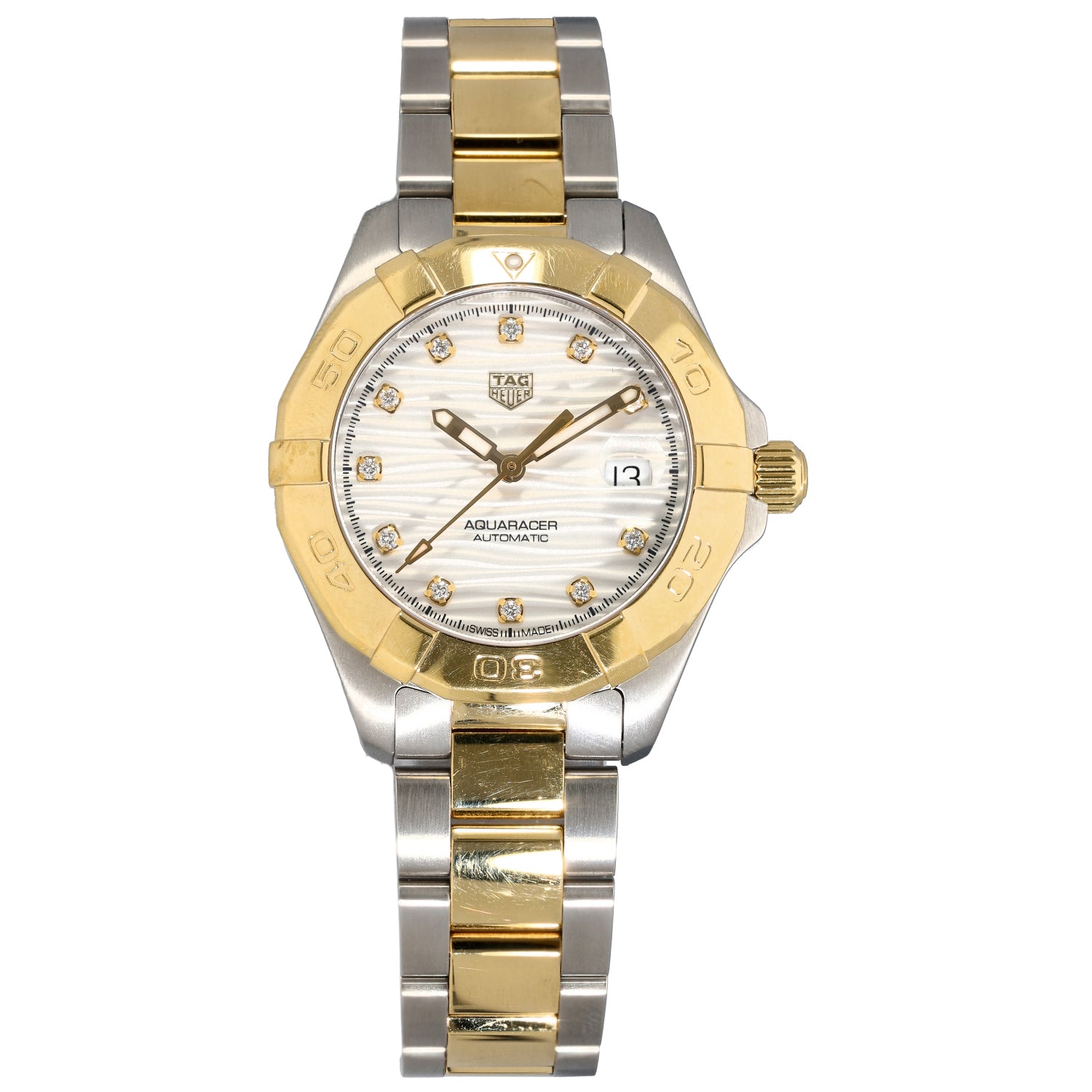 Tag Heuer Aquaracer WBD2321 32mm Bi-Colour Watch | H&T