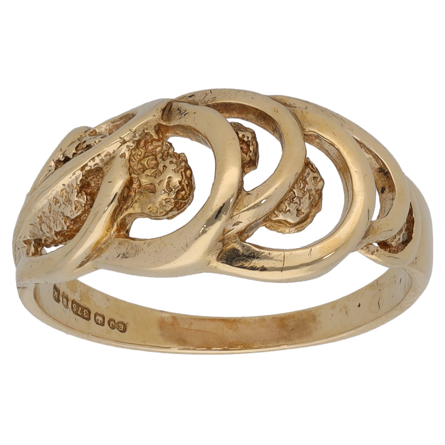9ct Gold Alternative Ring Size O | H&T