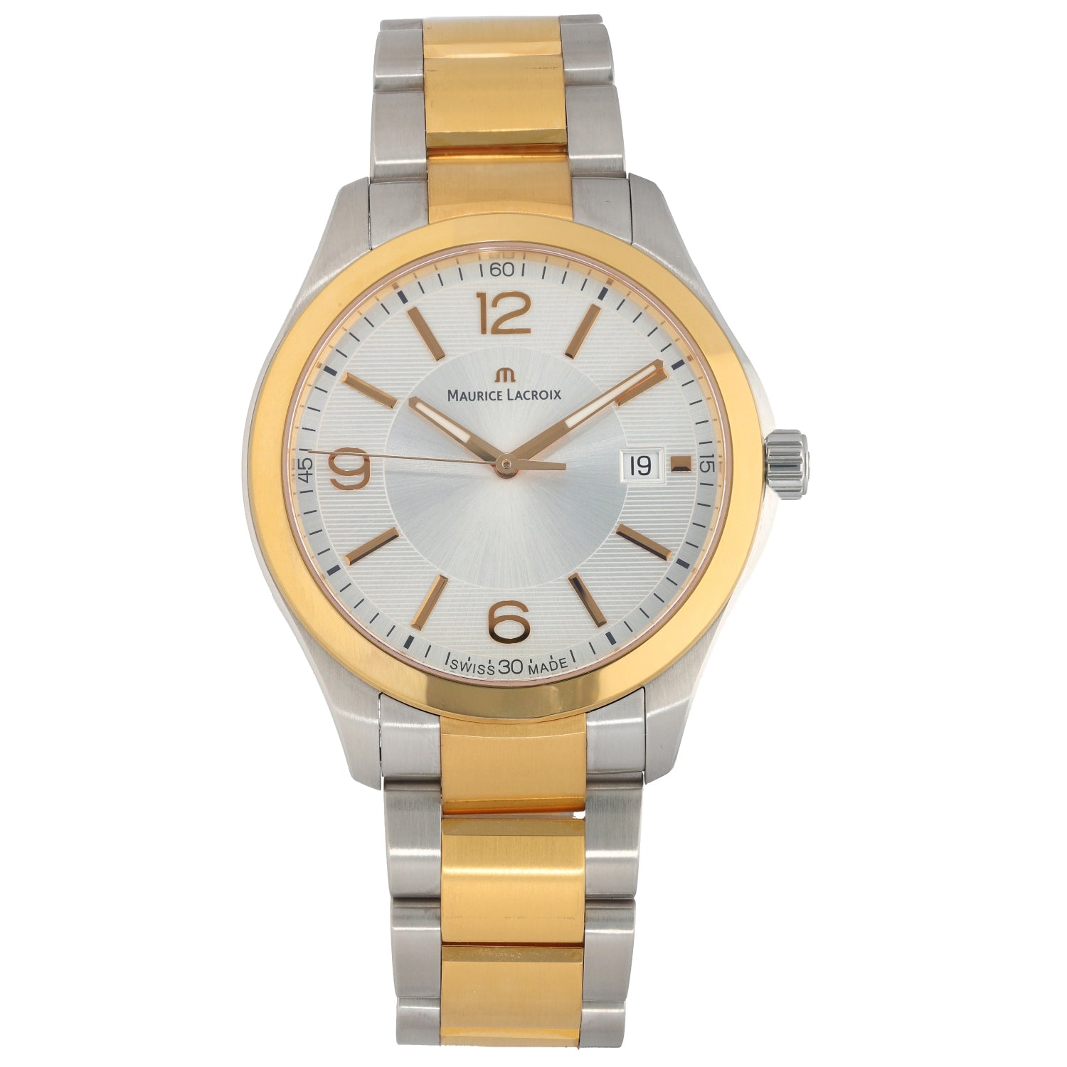 Maurice Lacroix Miros MI-1018 40mm Bi-Colour Watch | H&T