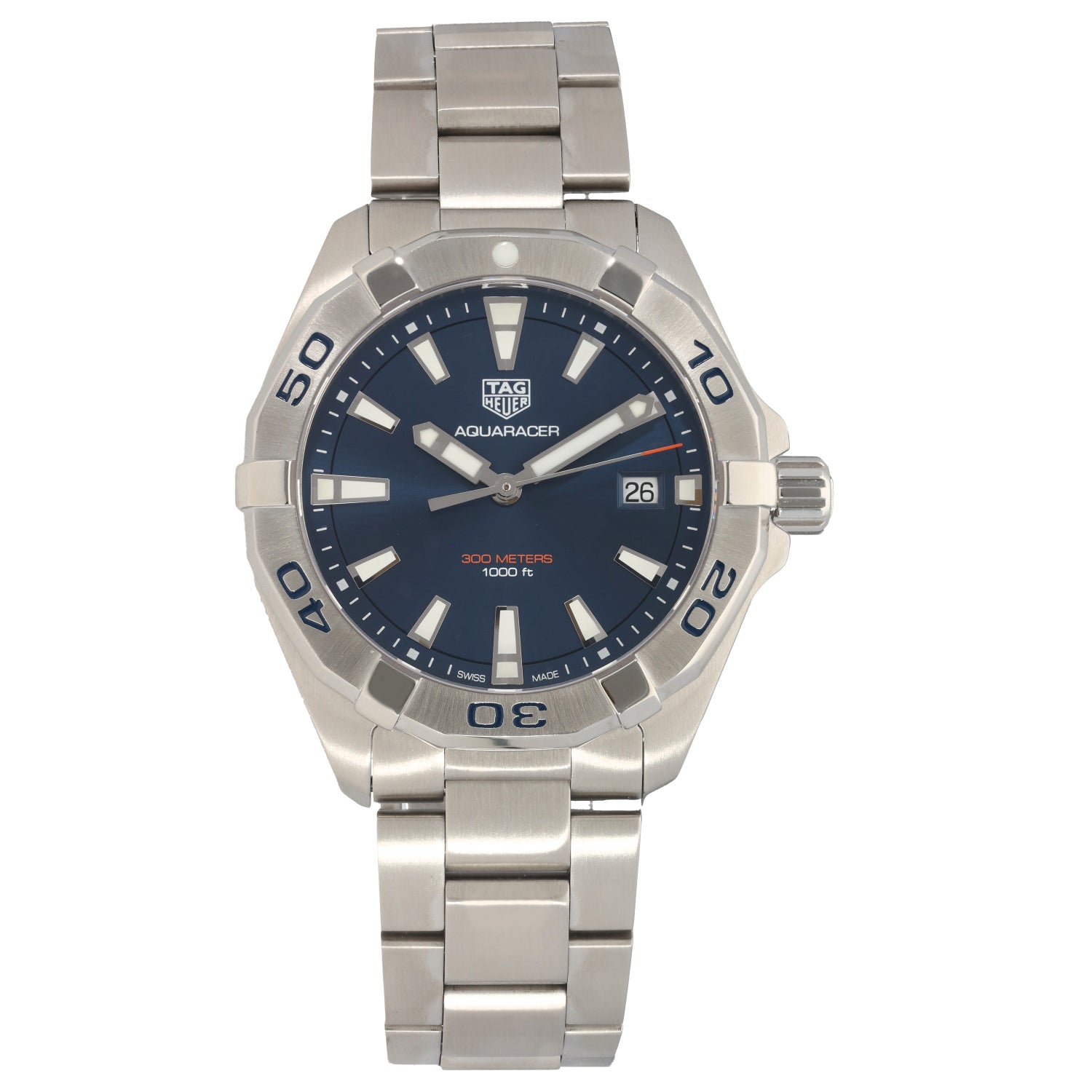 Tag Heuer Aquaracer WBD1112 41mm Stainless Steel Watch | H&T