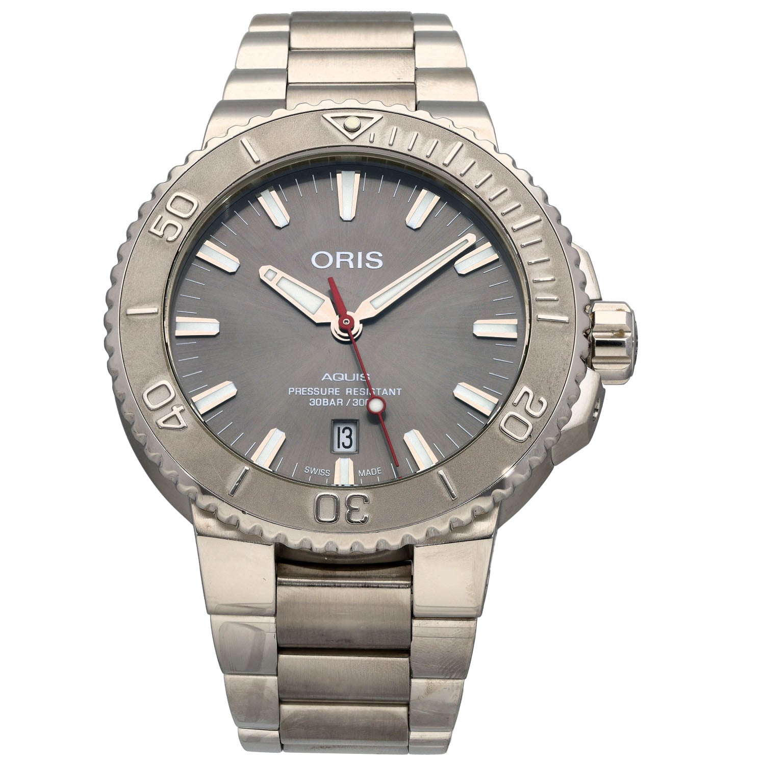 Oris Aquis 7730 44mm Stainless Steel Watch | H&T