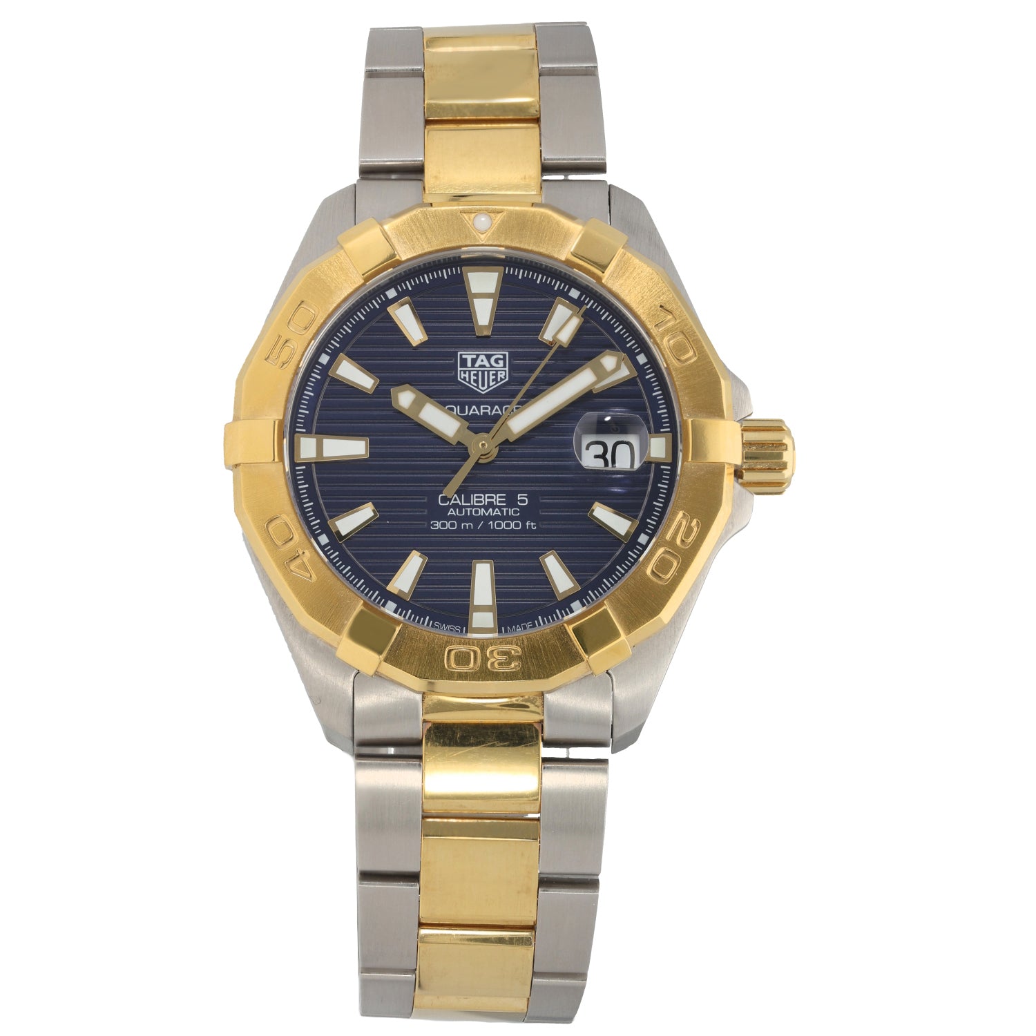 Tag Heuer Aquaracer WBD2120 41mm Bi-Colour Watch | H&T