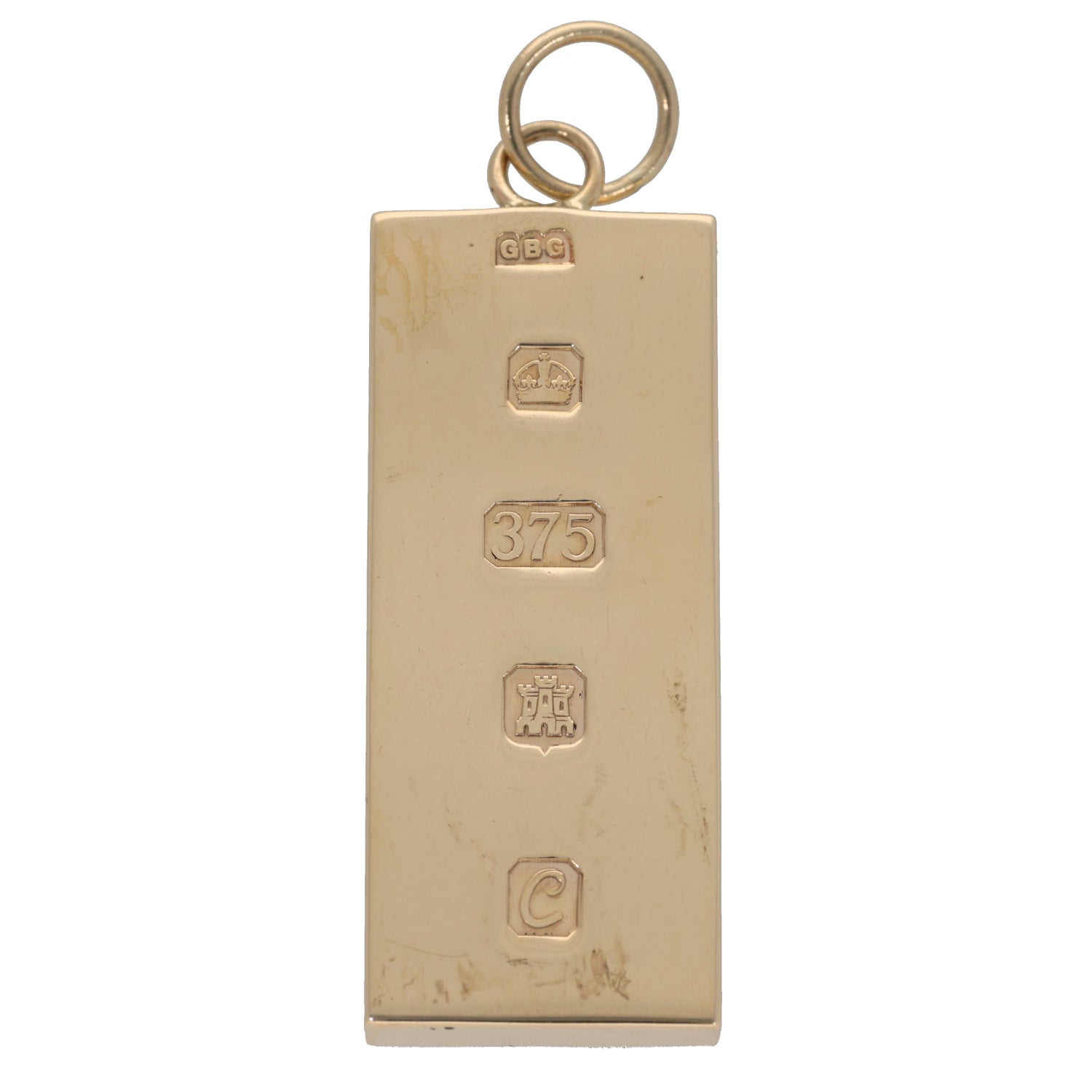 9ct Gold Ingot Pendant – H&T