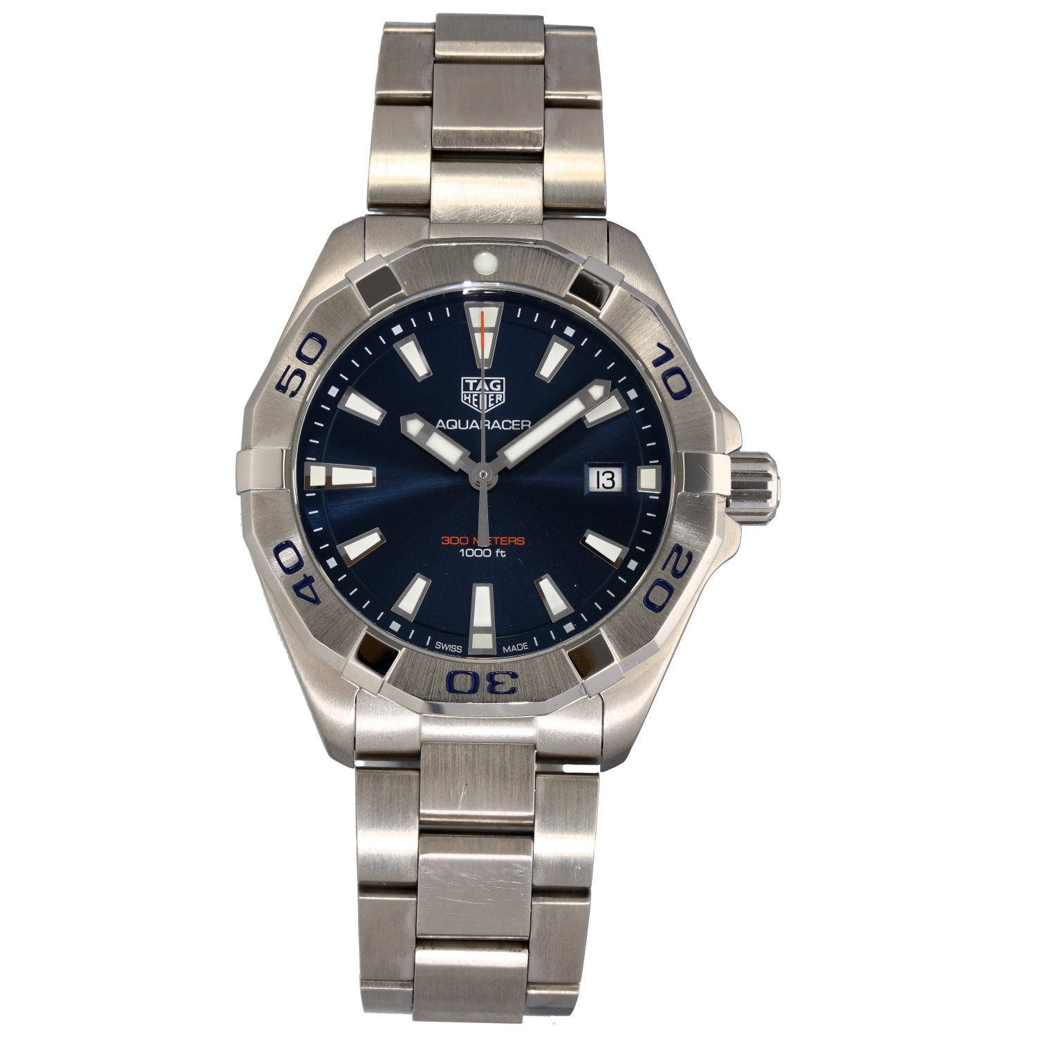 Tag Heuer Aquaracer WBD1112 41mm Stainless Steel Watch | H&T