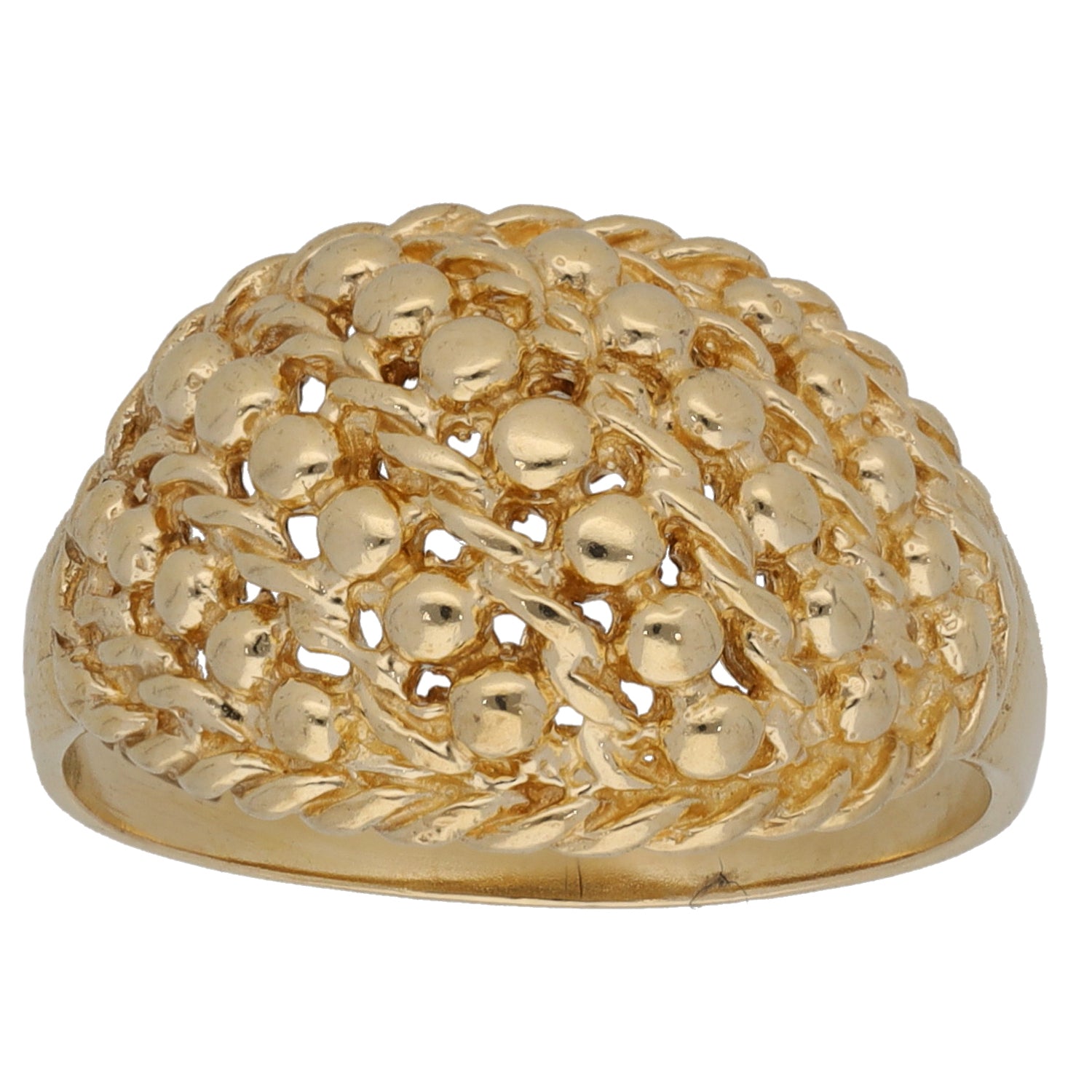 9ct Gold Alternative Ring Size O | H&T