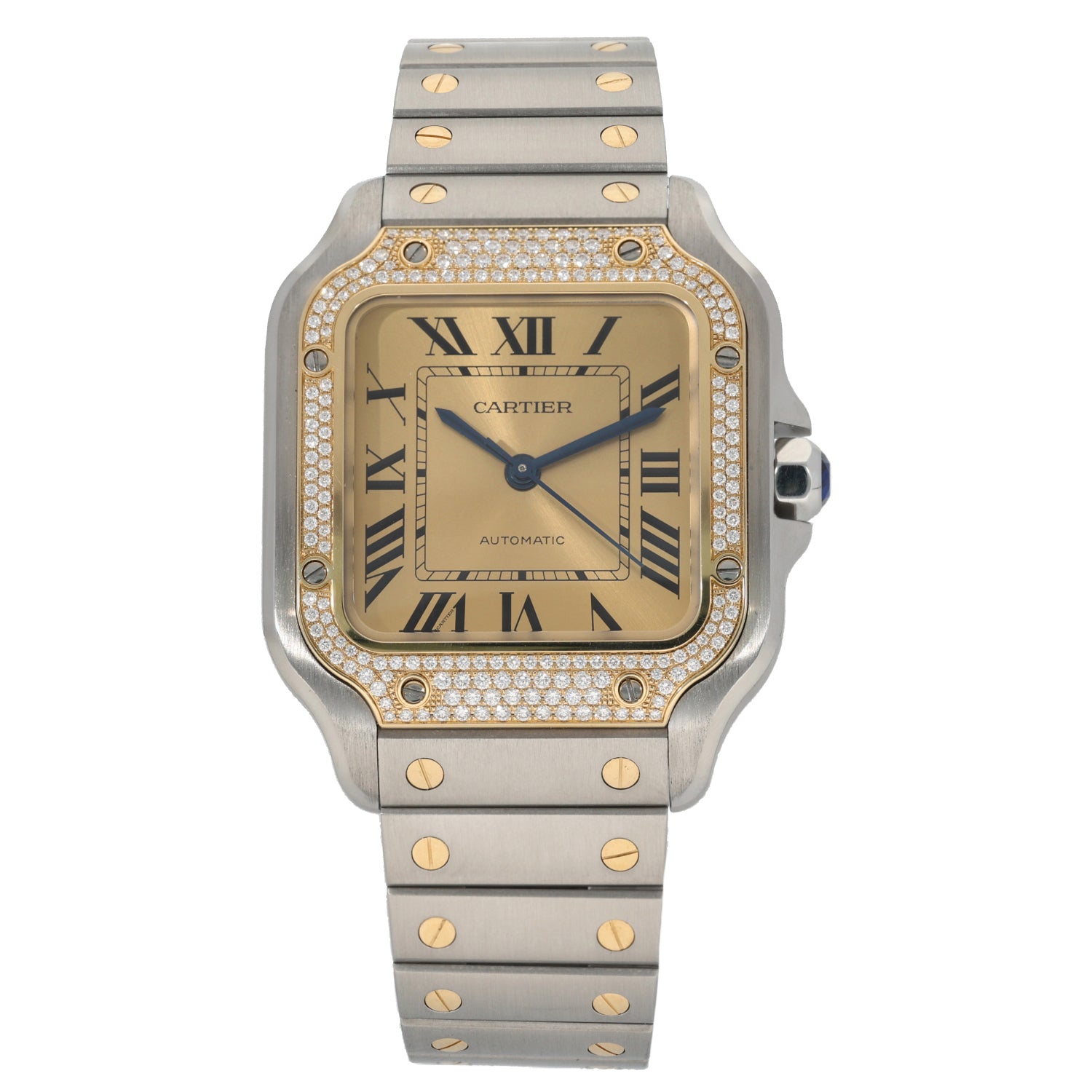 Cartier Santos De Cartier W3SA0007 34mm Bi-Colour Watch | H&T