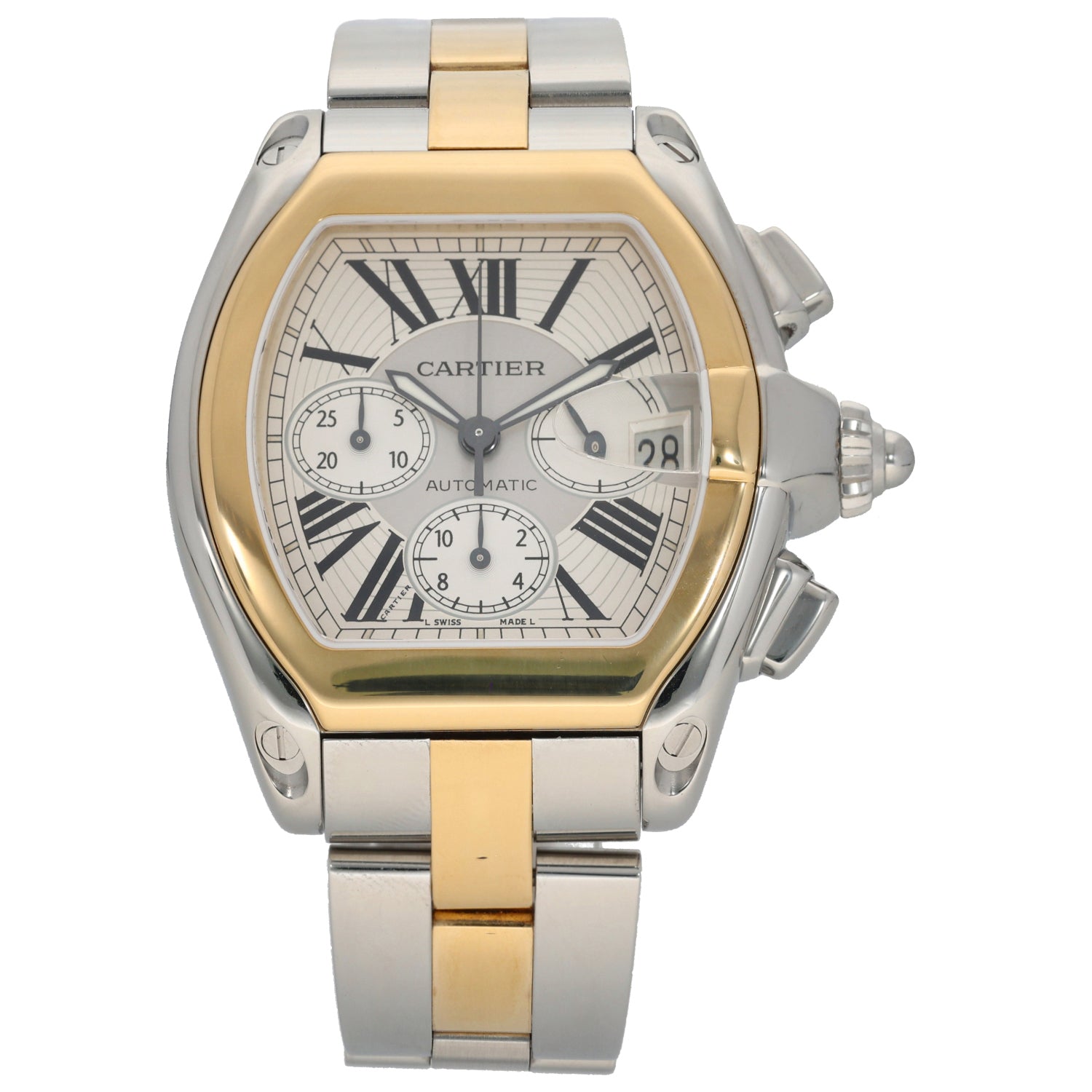 Cartier Roadster W62027Z1 43mm Bi-Colour Watch | H&T