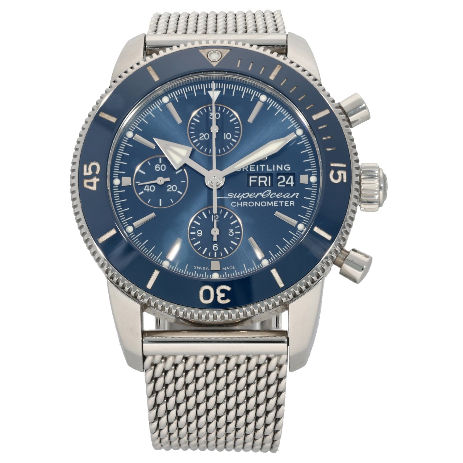 Breitling Superocean A13313 44mm Stainless Steel Watch | H&T