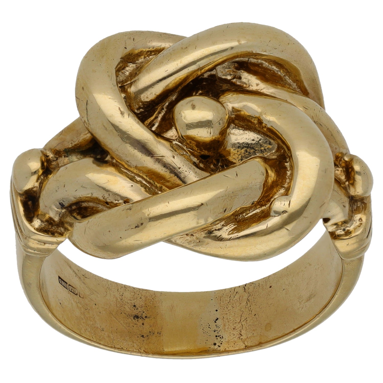 9ct Gold Knot Ring Size Z | H&T