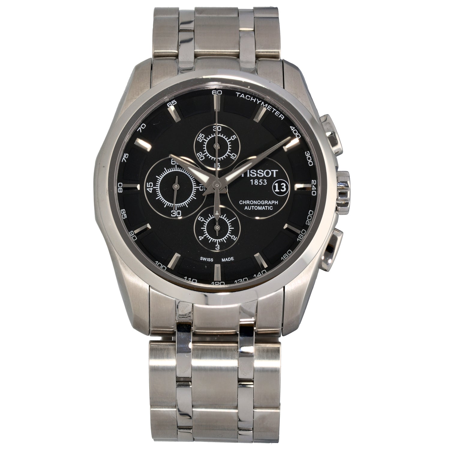Tissot Couturier T035627 A 43mm Stainless Steel Watch | H&T