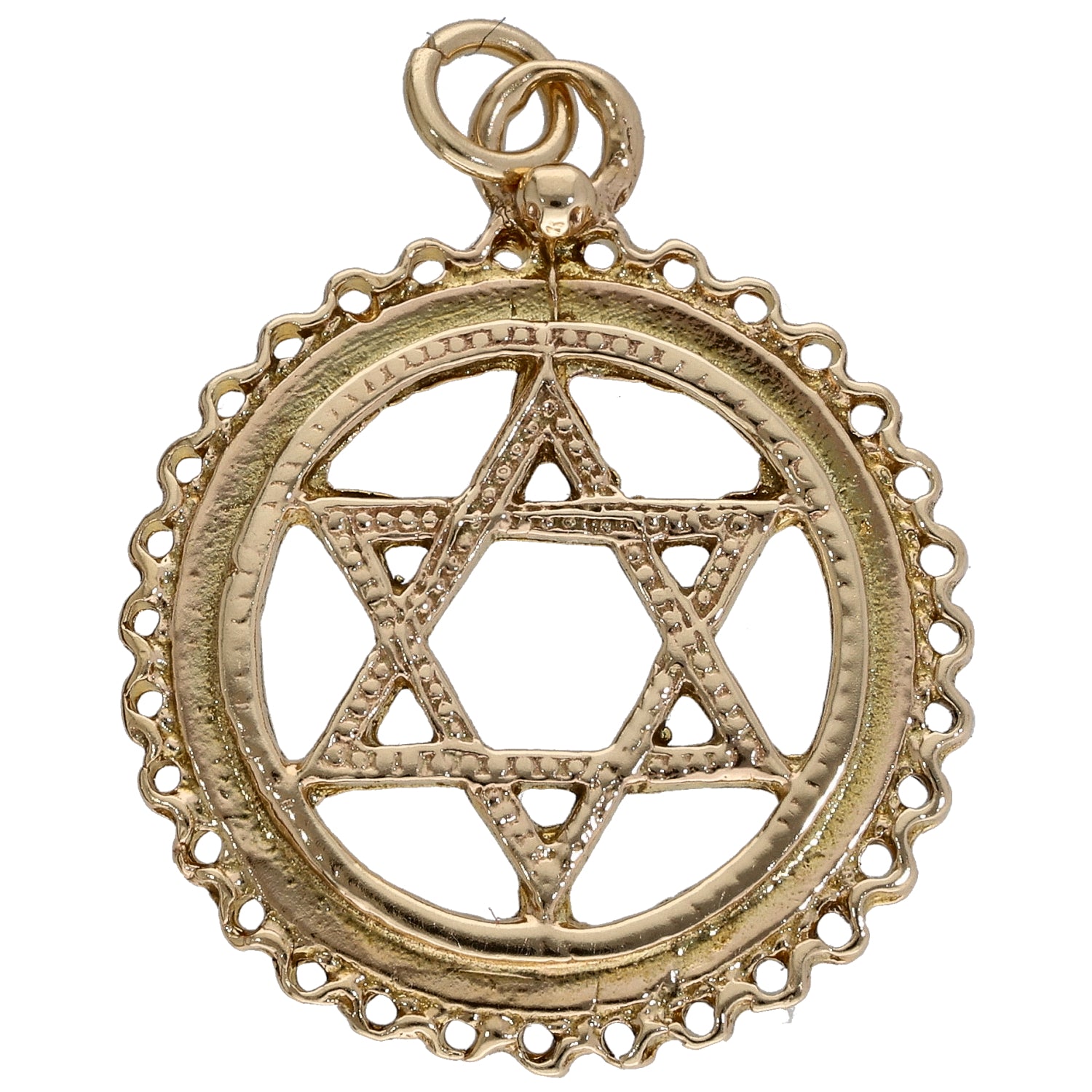9ct Gold Star of David Pendant | H&T