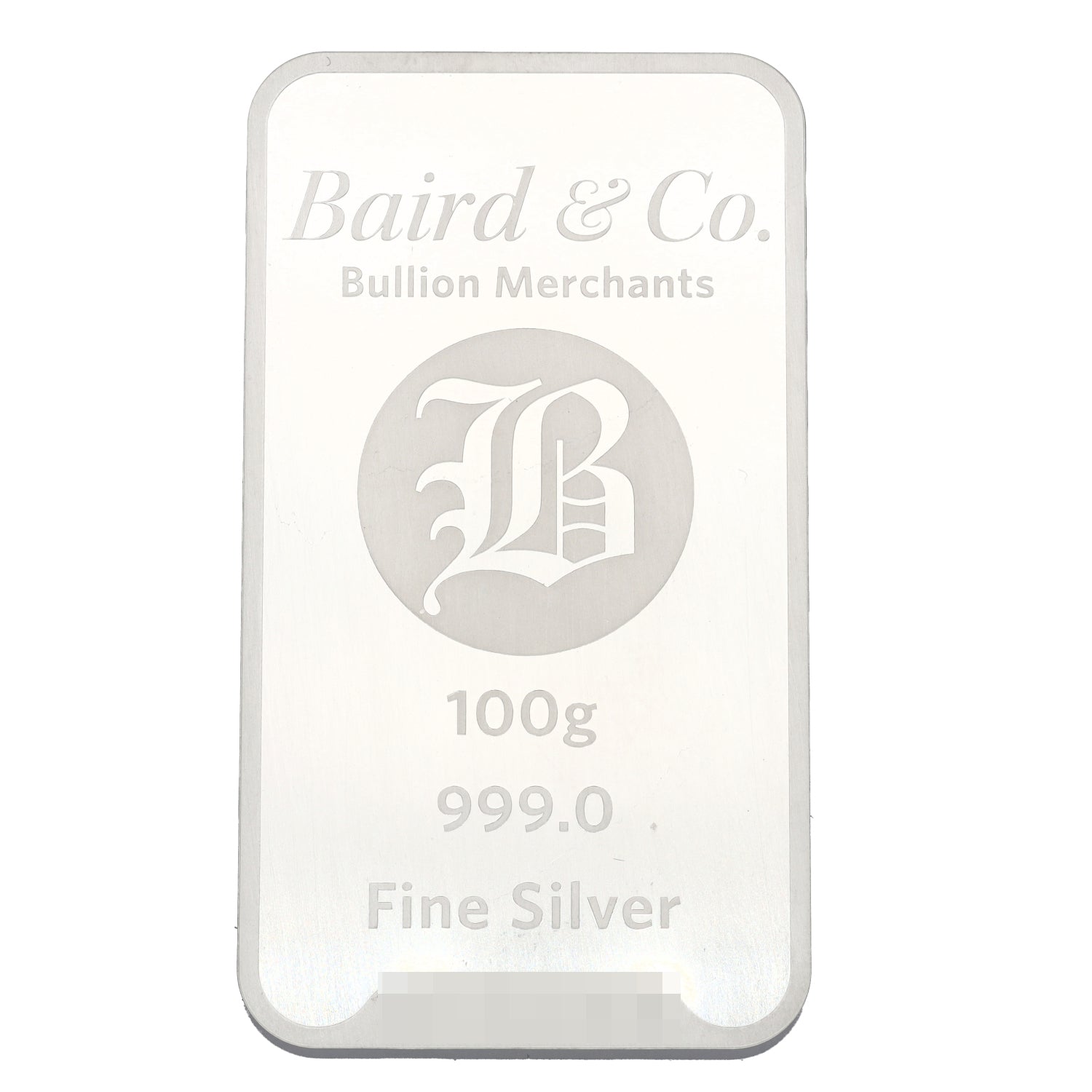 New Fine Silver 100g Bar – H&T