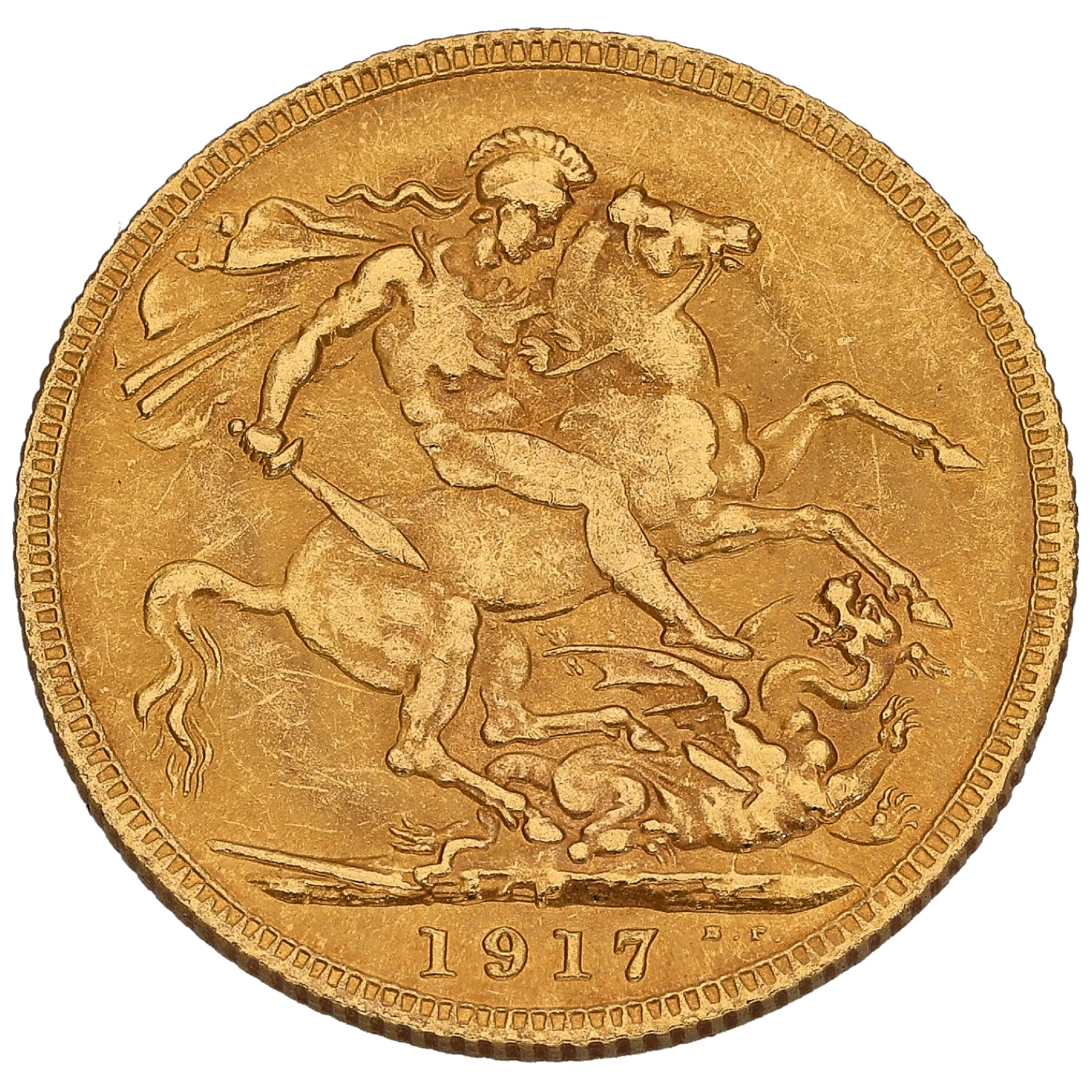 22ct Gold King George V Full Sovereign Coin 1917 | H&T