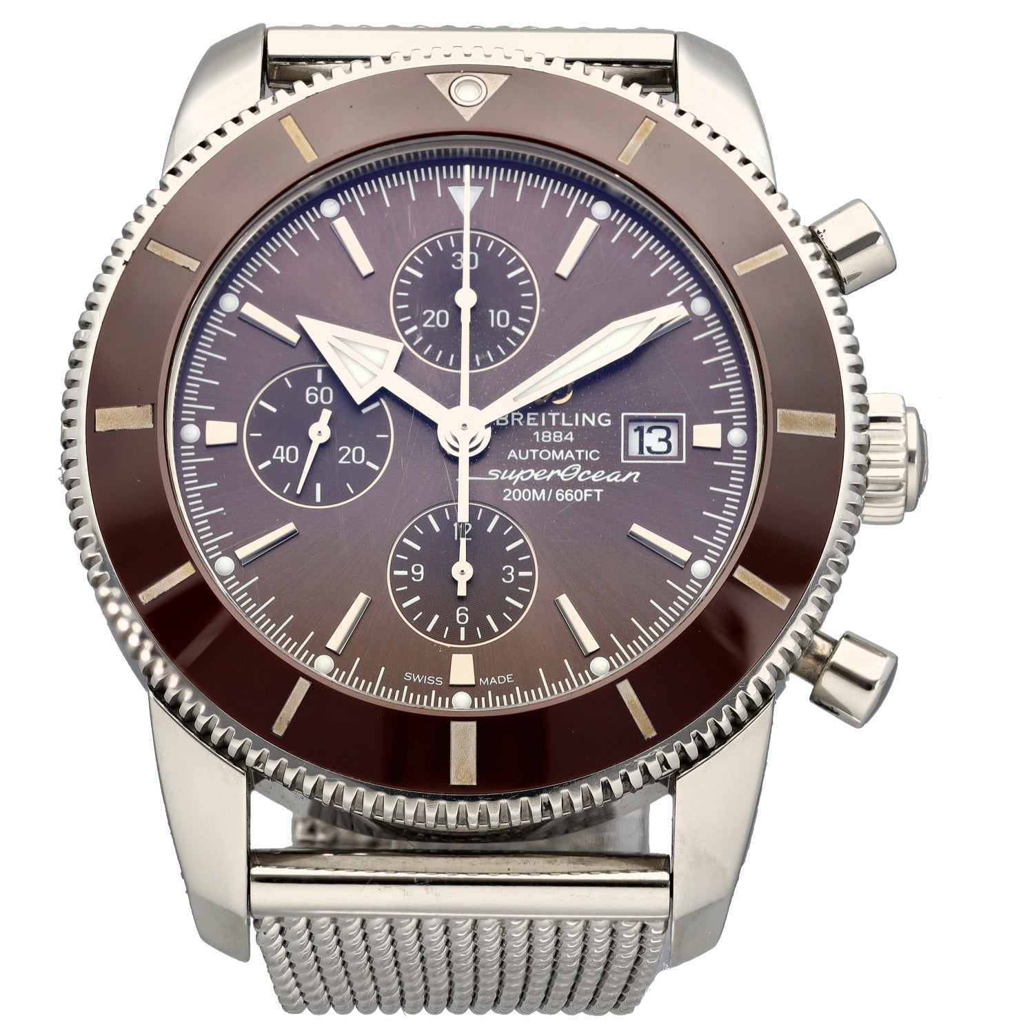 Breitling Superocean A13312 45mm Stainless Steel Watch | H&T
