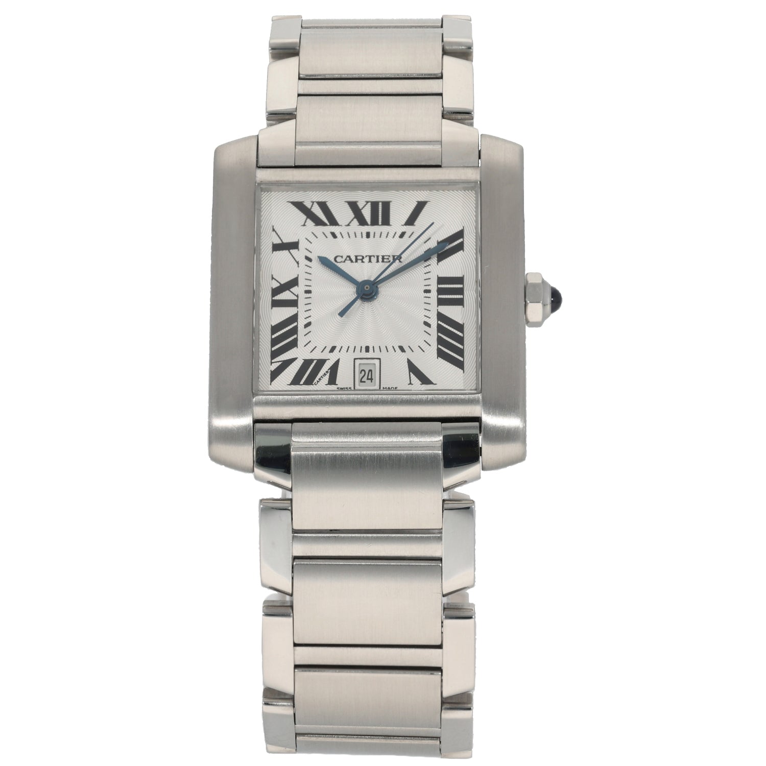 Cartier Tank Francaise W51002Q3 28mm Stainless Steel Watch | H&T