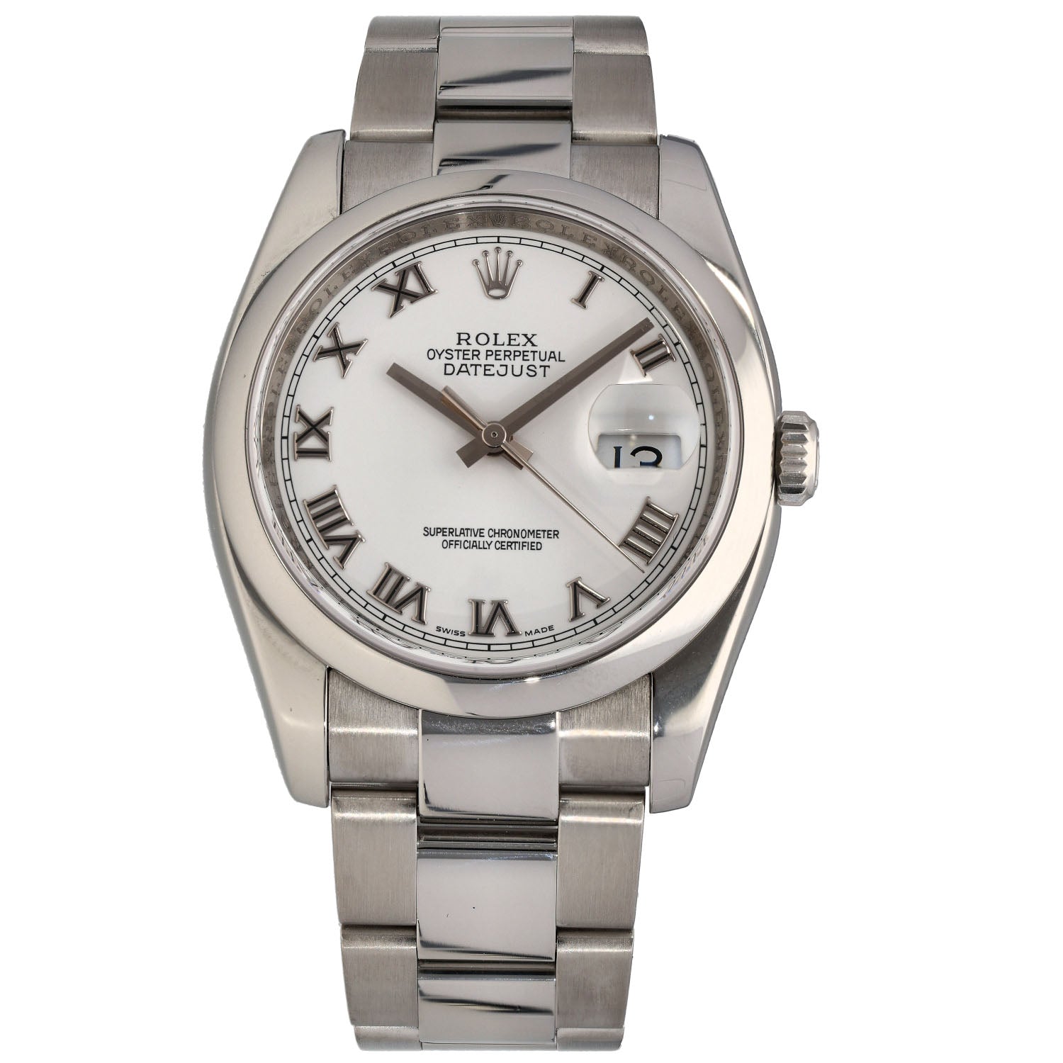 Rolex Datejust 116200 36mm Stainless Steel Watch | H&T