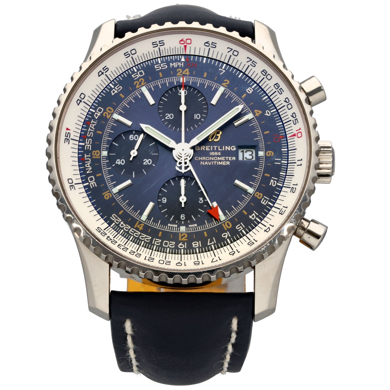 Breitling Navitimer World A24322 46mm Stainless Steel Watch | H&T