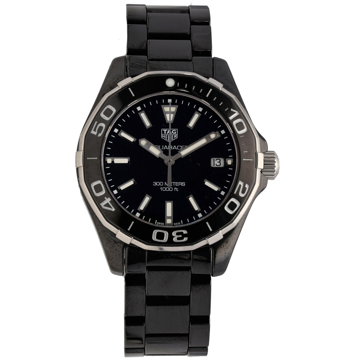 Tag Heuer Aquaracer WAY1390 Pre Owned Watch - 35mm Ceramic | H&T