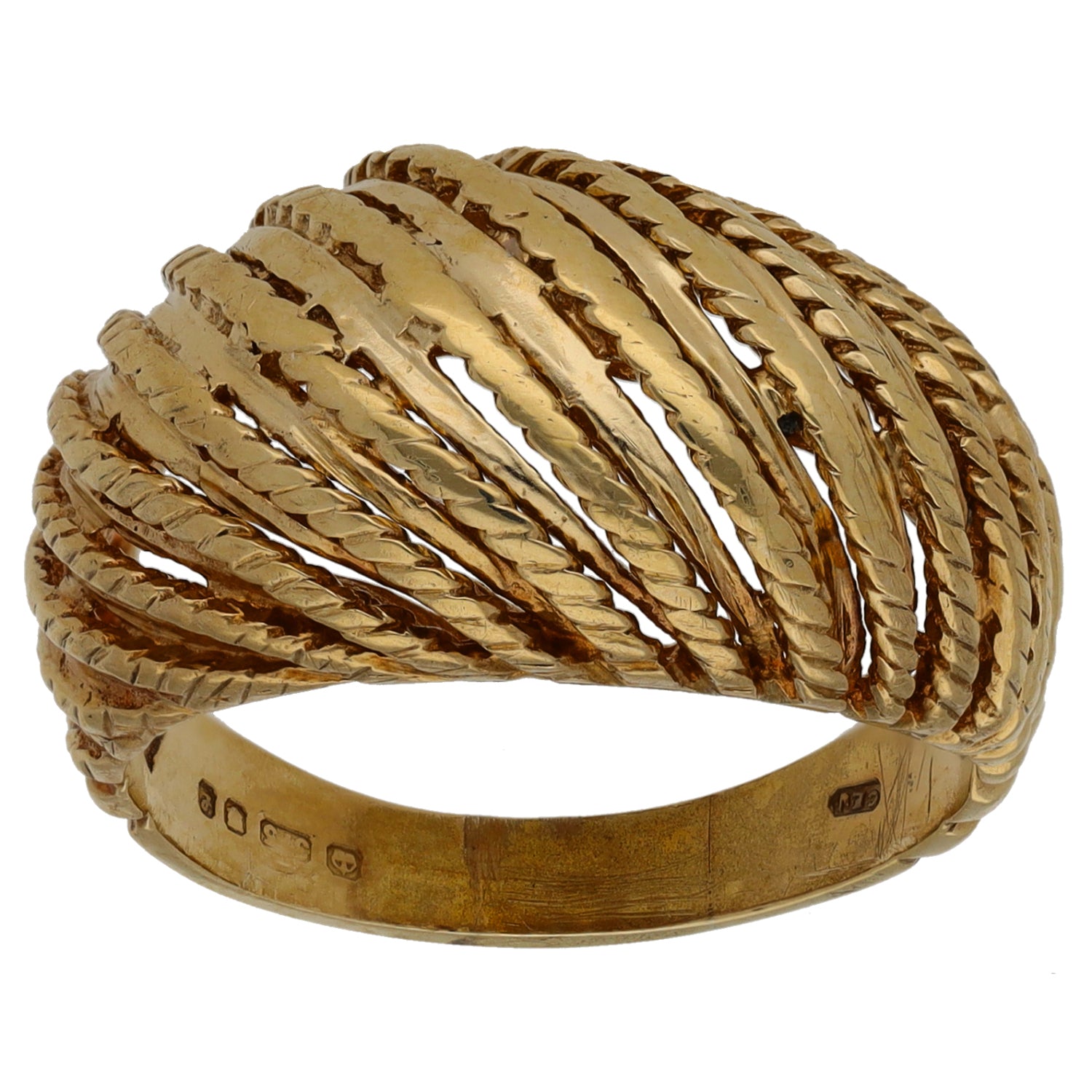 9ct Gold Alternative Ring Size Q | H&T