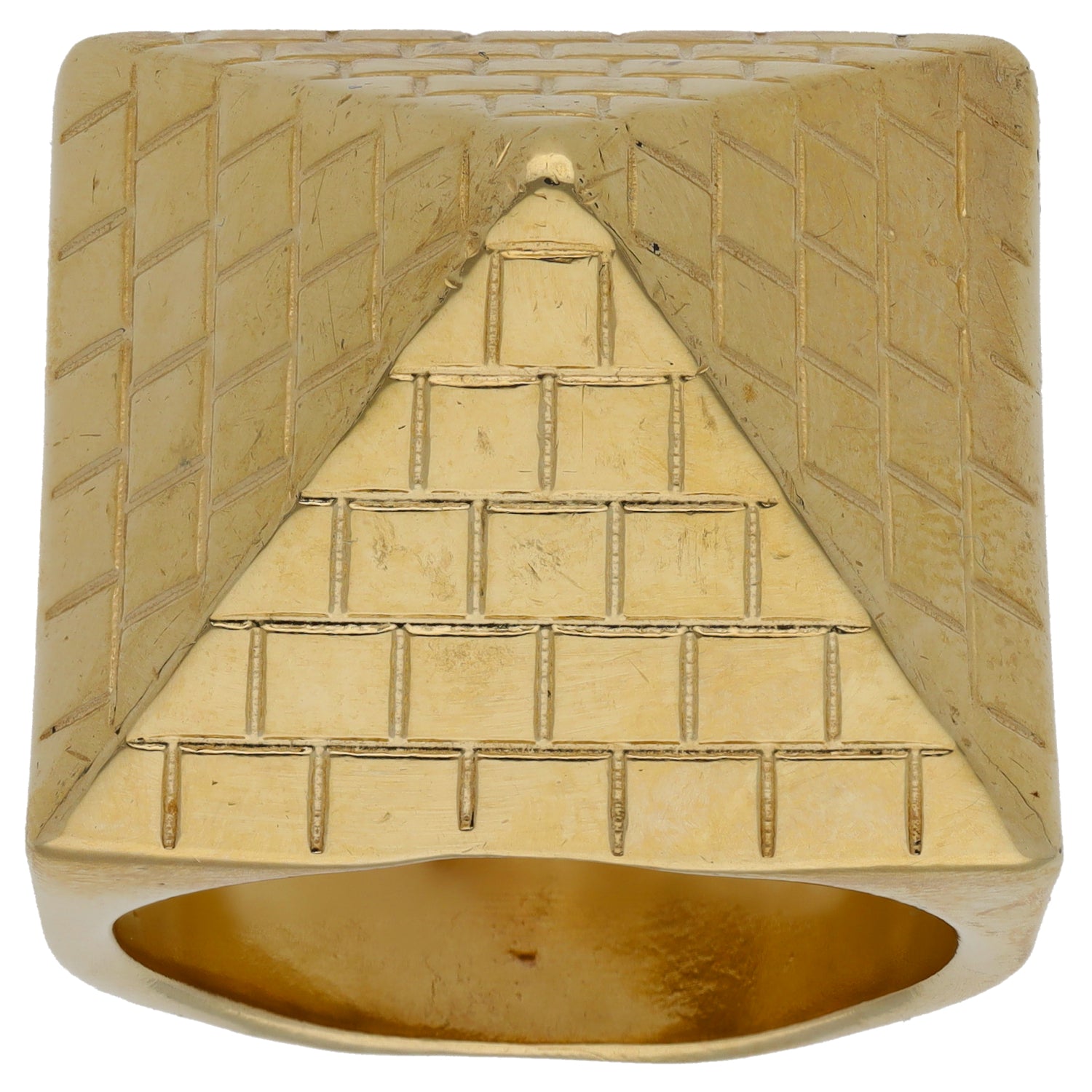 9ct Gold Pyramid Ring Size Y | H&T