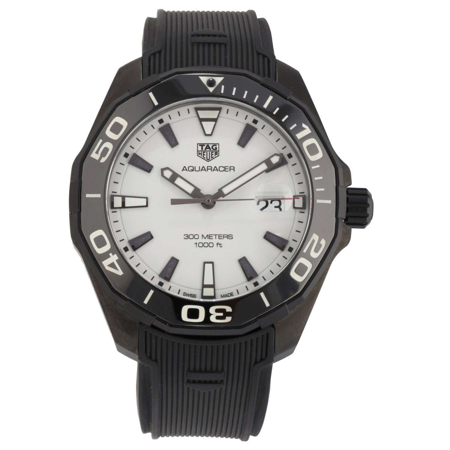 Tag Heuer Aquaracer WAY108A 43mm Titanium Watch | H&T